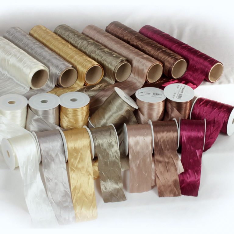Crushed Satin Ribbon - Karaboo Ribbons
